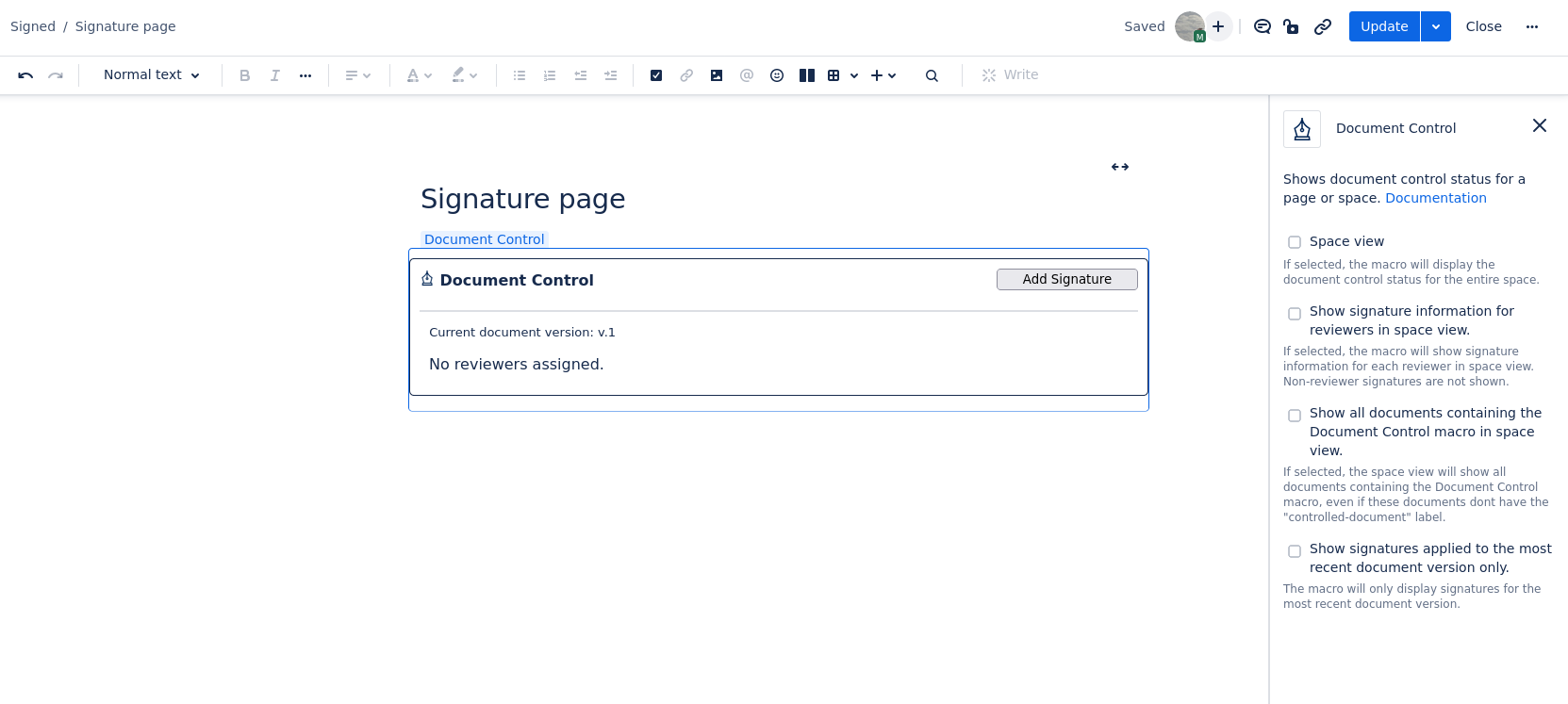 Document Control for Confluence Cloud Documentation - Phase Locked Software